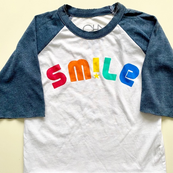 Chaser | Shirts & Tops | Chaser Raglan Smile Top | Poshmark